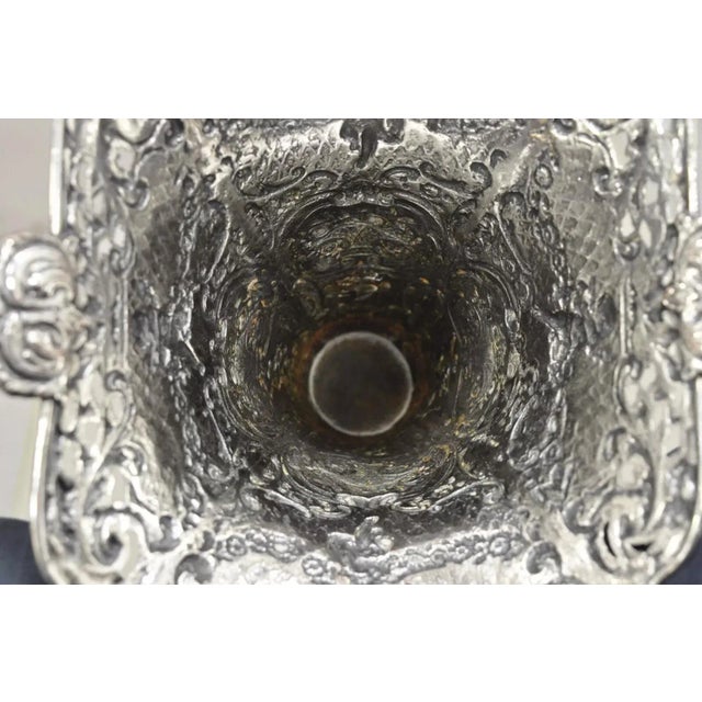 Antique English Victorian Repousse Silver Plated Cherub Vase Brides ...