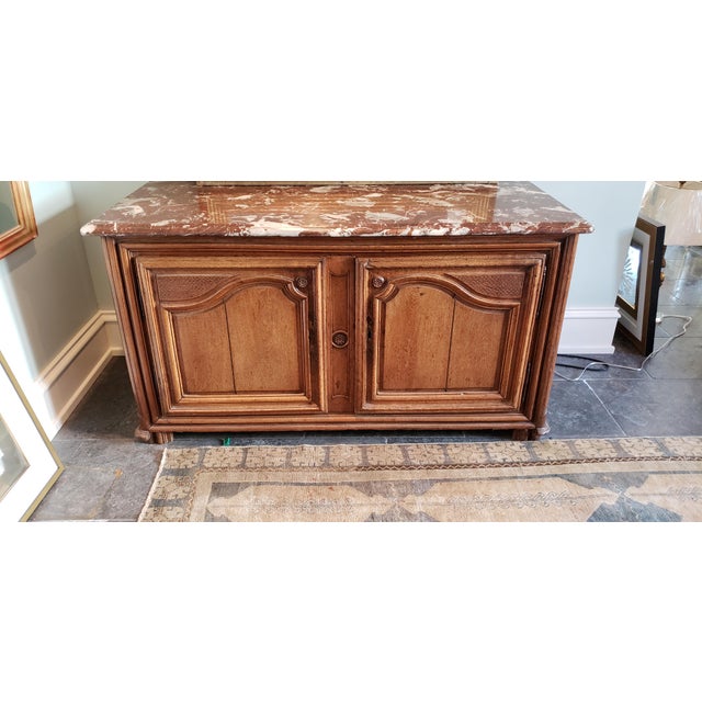 Traditional Marble Top Buffet | Chairish