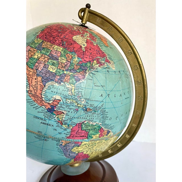 1940's Replogle Precision 10" Globe on Metal Base | Chairish