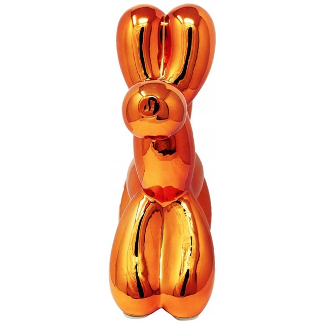 Interior Illusions Plus Copper Balloon Dog Bank | Chairish