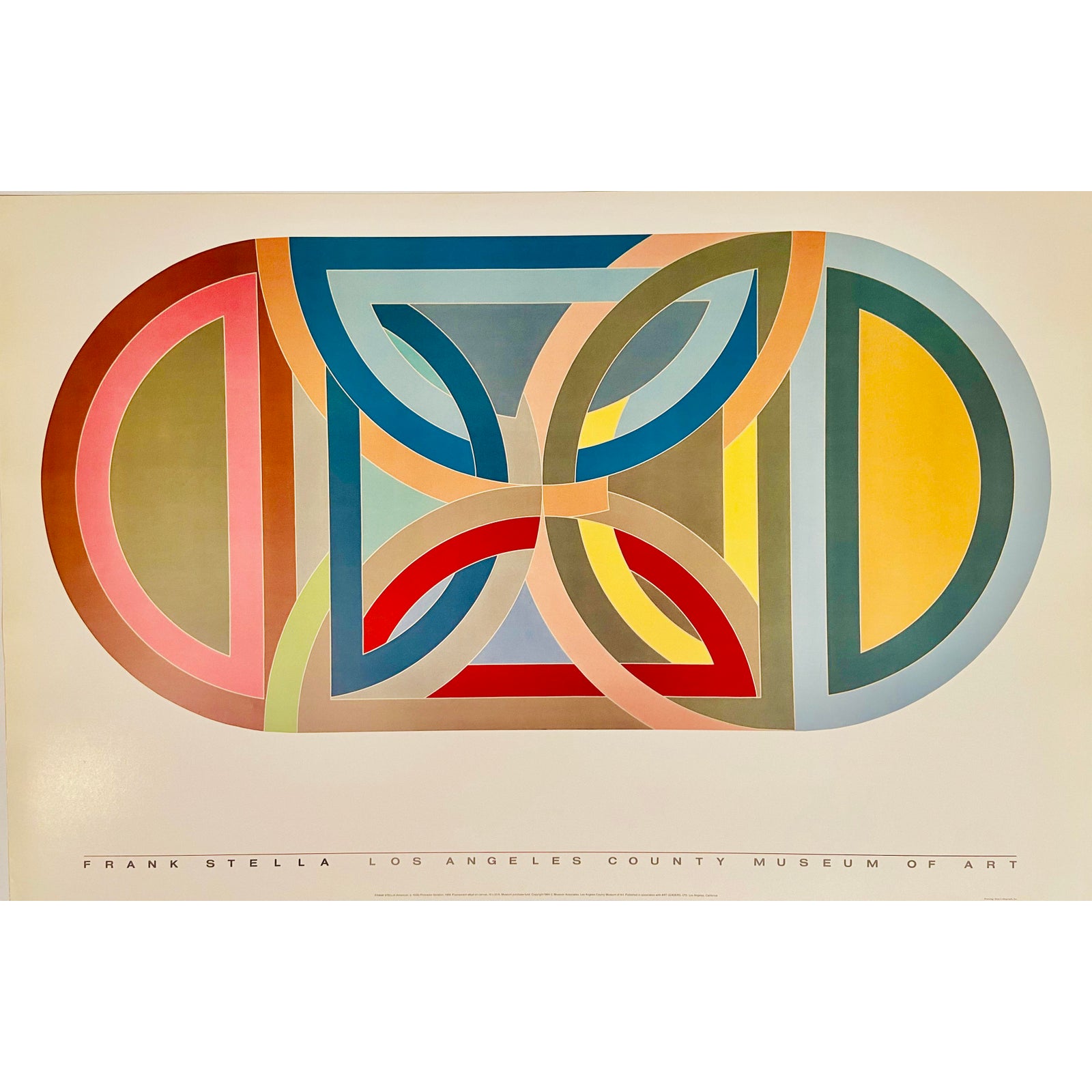 1980s Frank Stella Poster Los Angeles County Museum of Art, 1969 | Chairish