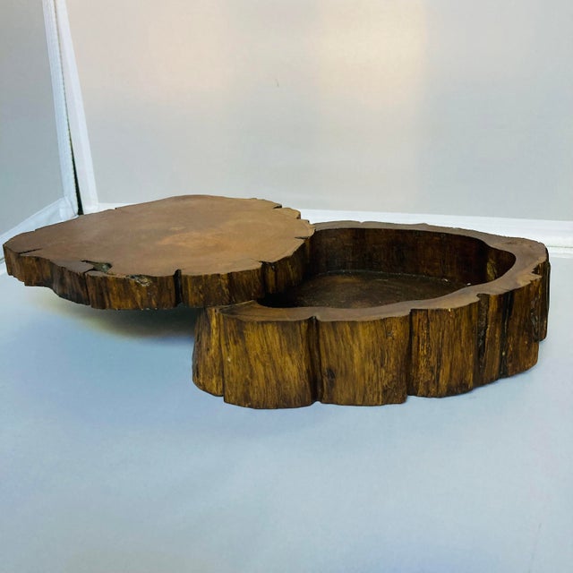 Rustic Italian Natural Cypress Wood Lidded Box | Chairish