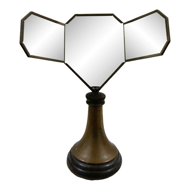 1930s Art Deco American Optical "Ful-Vue" Store Counter Mirror Copper ...