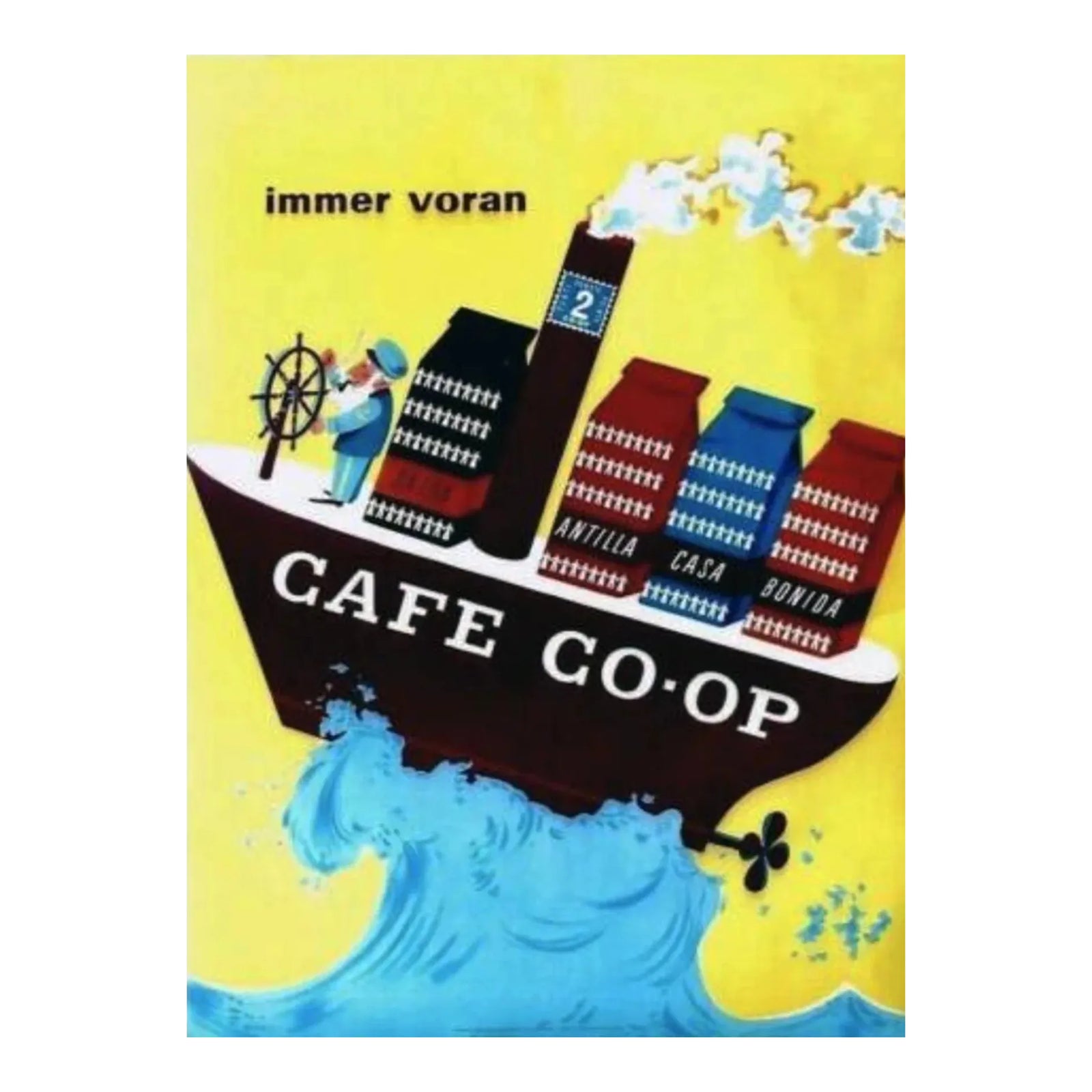 1953 Cafe Co Op Poster | Chairish