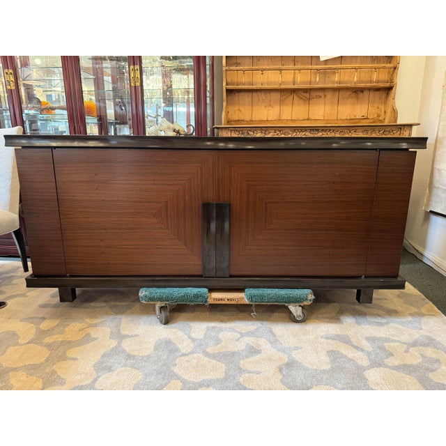 Troscan Design Custom Rex Preto+Walnut Buffet | Chairish