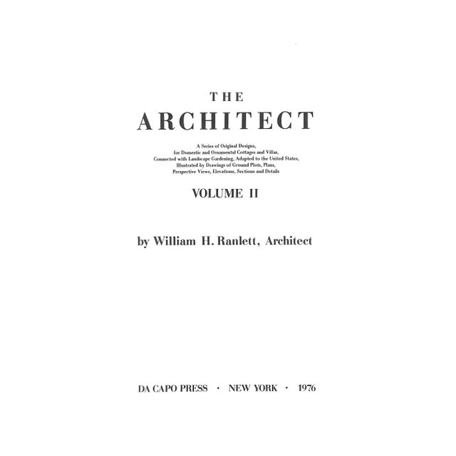"The Architect Vol. 1 & 2" 1976 Ranlett, William H. | Chairish