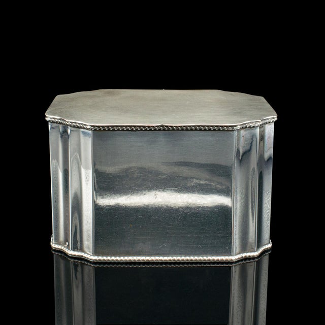 1910's Antique Tiffin Box English Silver Plated | Chairish