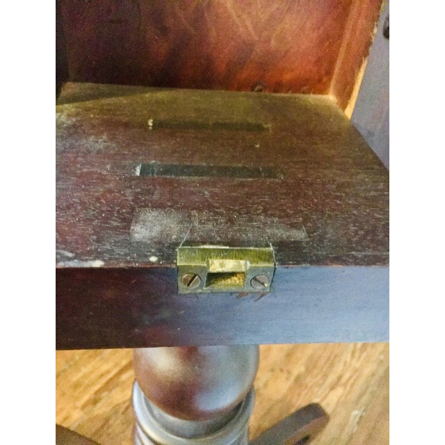 19th Century Early American Mahogany Side Table | Chairish