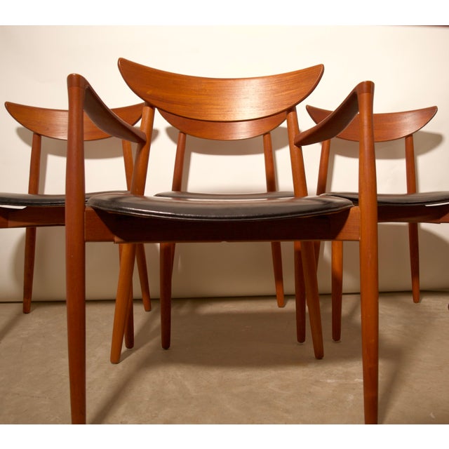 1960s Set of 4 Harry Østergaard Teak Dining Chairs for Randers ...