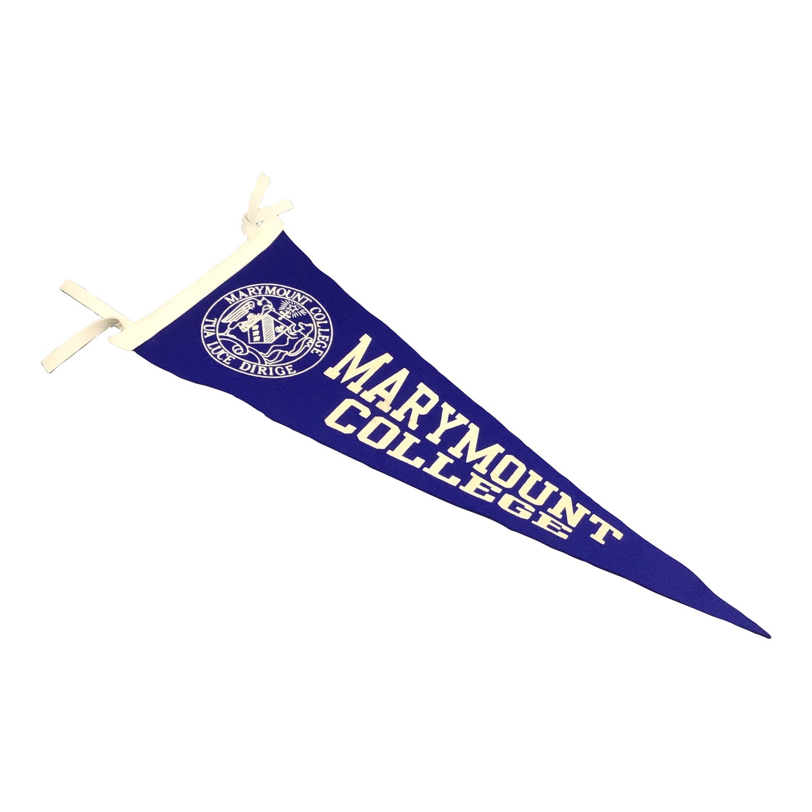 Vintage Marymount College Wool Pennant/Flag | Chairish