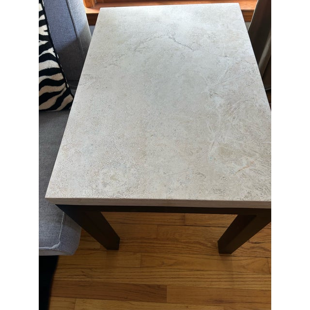 Stone Top Side Table | Chairish
