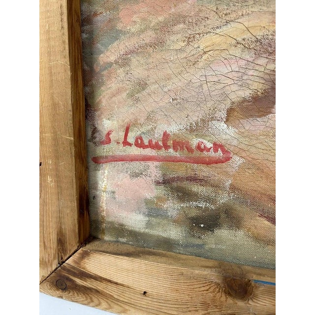 Life-Size Painting of Girl by the Sea | Chairish