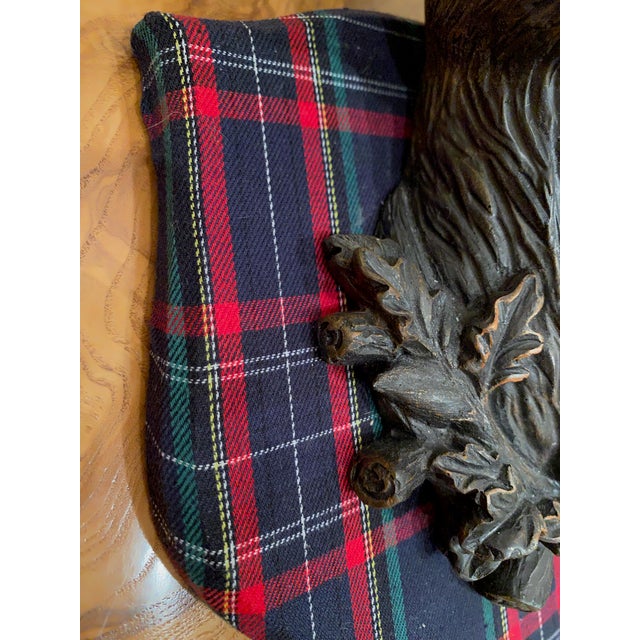 Contemporary Deer Buck Head 8 Point Antlers Wall Plaque on Plaid Fabric ...