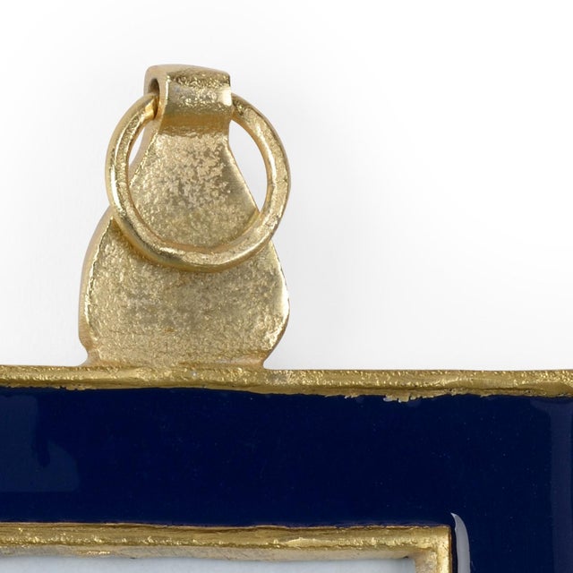 Navy Enamel Wall Frame, Small | Chairish