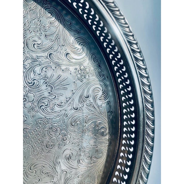 Vintage Wm. Rogers 671 Silverplate Round Reticulated Bar Serving ...