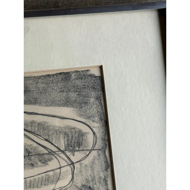 1973 Charcoal Drawing Signed | Chairish