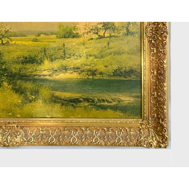 Final Markdown! 1950's Robert Wood Oil Painting on Canvas | Chairish