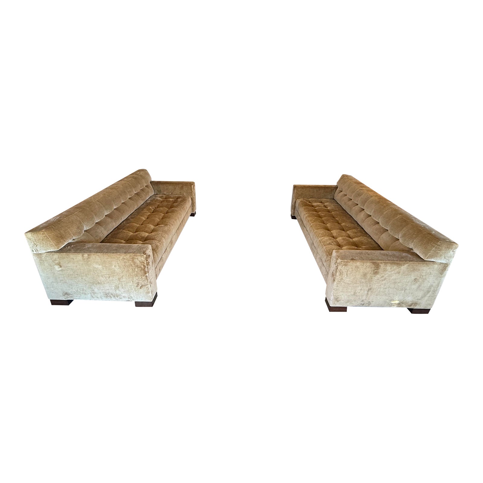 Marbello Designs Fleetwood Sofas, Pair | Chairish