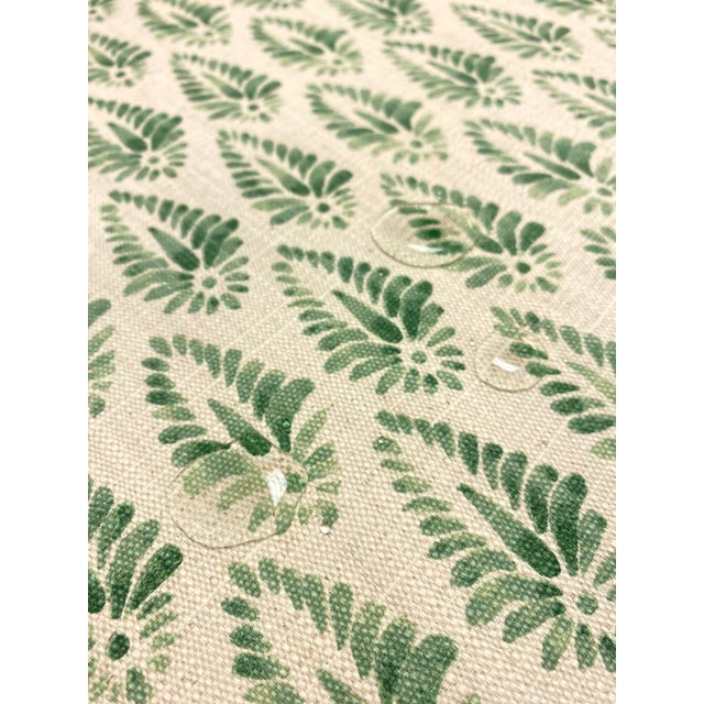 Fabricut Water & Stain Resistant Beige Green Leaf Botanical Upholstery ...