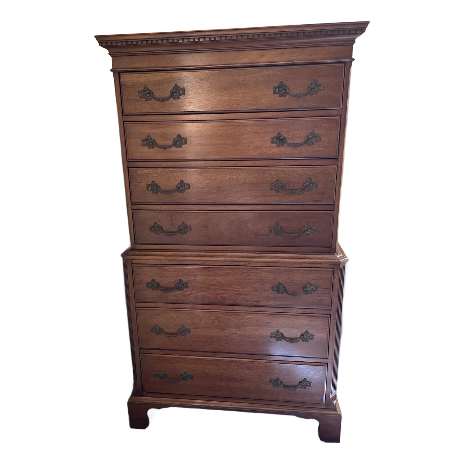 Davis Co Mahogany Highboy | Chairish