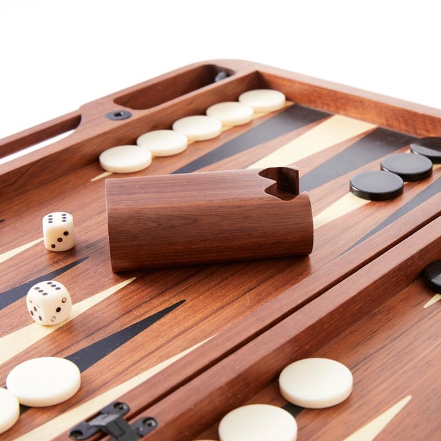 Mid-Century Danish Wooden Backgammon Set | Chairish