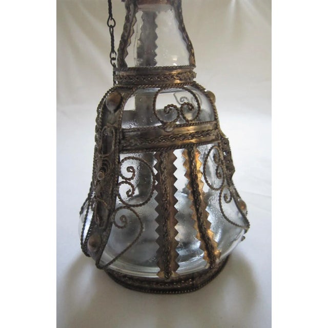 Vintage Silver Overlay Turkish Decanter | Chairish