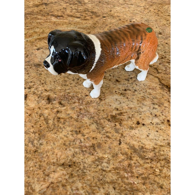 Vintage 1970s St. Bernard Beswick Dog Figurine | Chairish