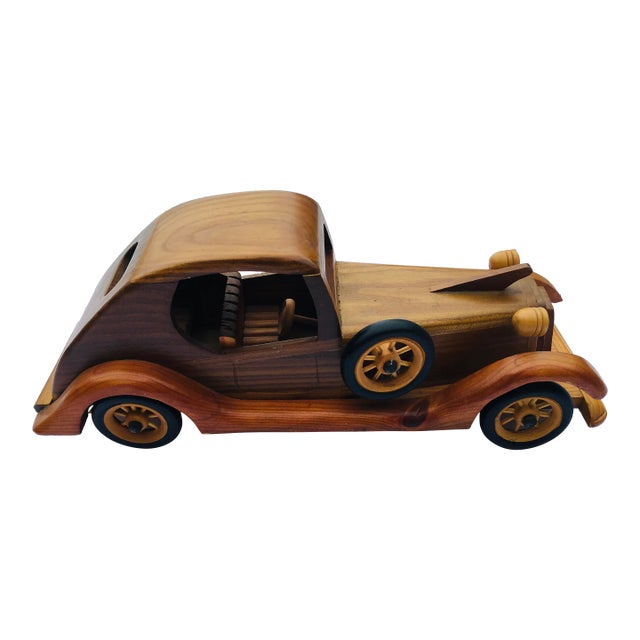 2000s Classic Car Wooden Model | Chairish