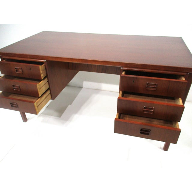 Arne Vodder Teak Desk With Bookcase Back by Sibast Denmark | Chairish