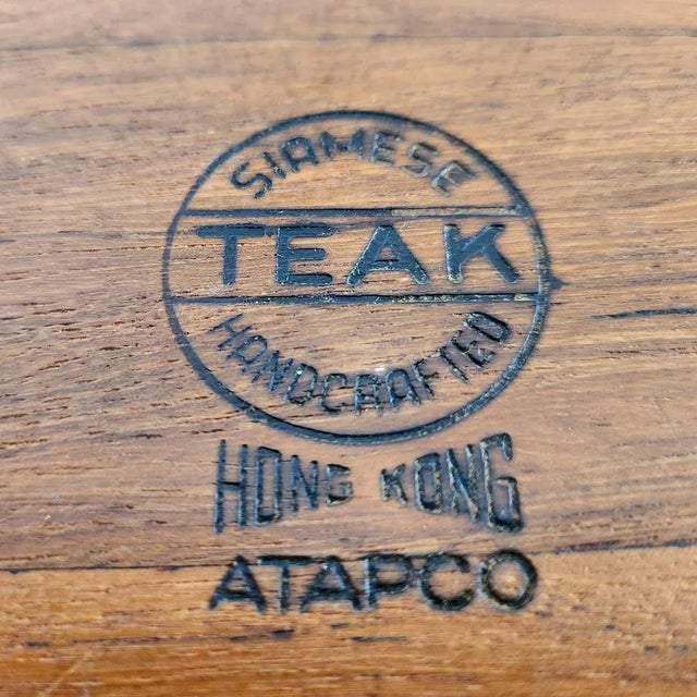 1960s Teak Wood Bowl With Curled Rim, Designed by Ernest Sohn | Chairish