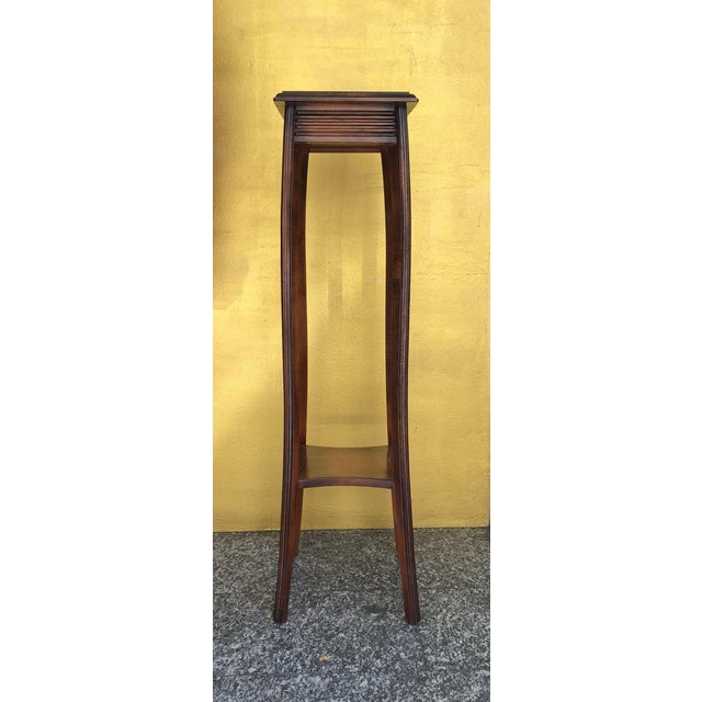 Vintage Flower Column in Wood, 1990s | Chairish