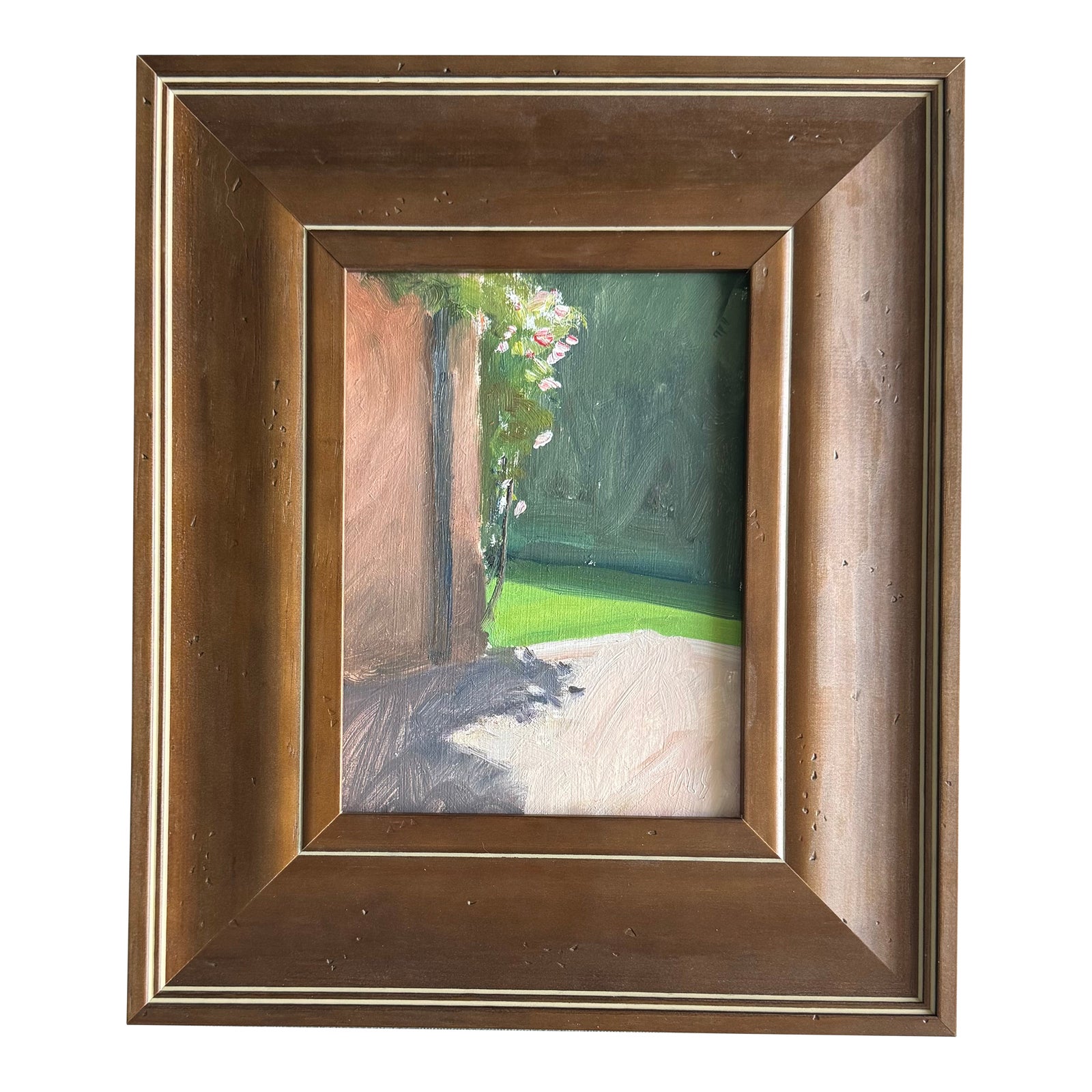 2025 Original Julian Merrow-Smith Oil Landscape “Shade and Roses ...