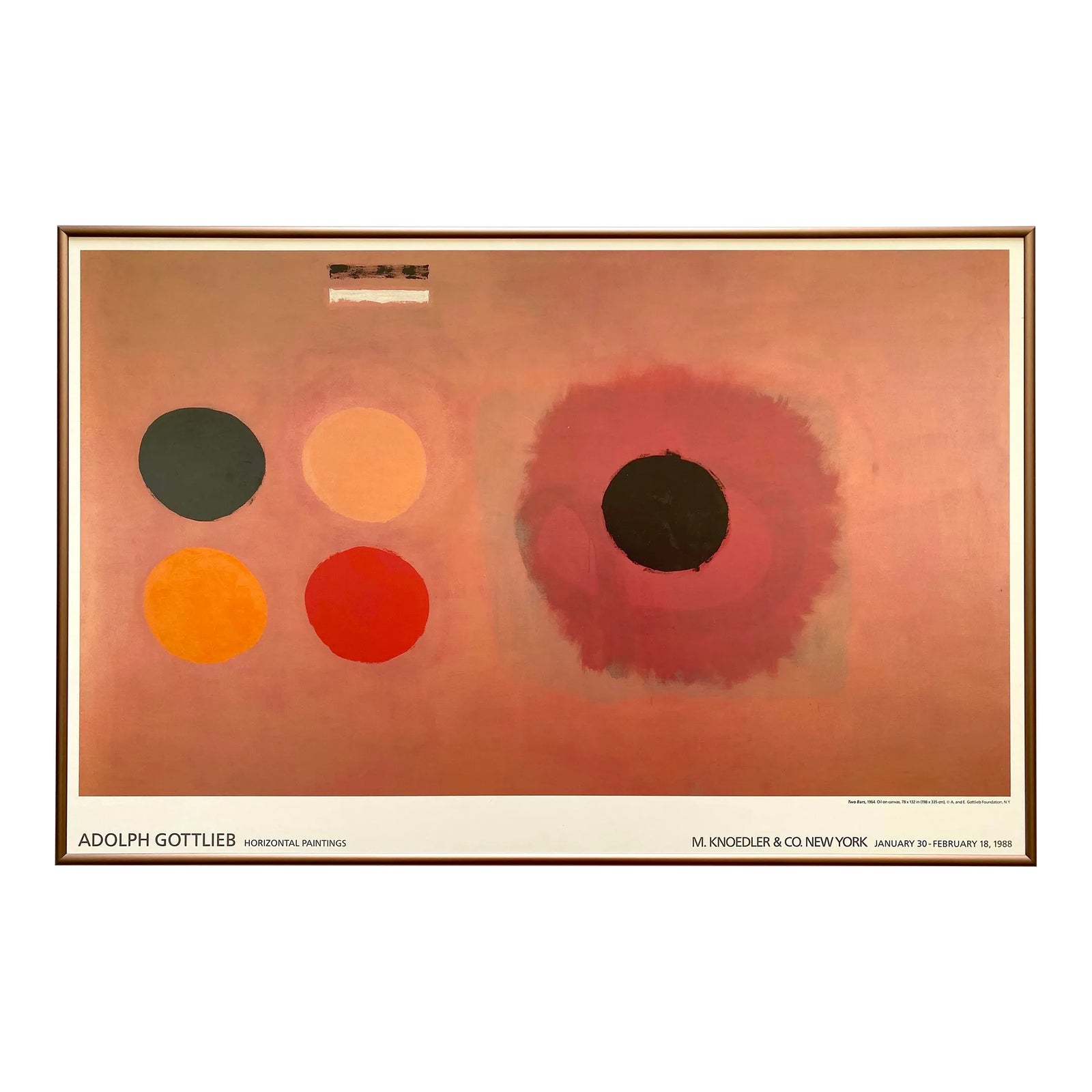 Adolph Gottlieb Vintage 1988 Abstract Expressionist Lithograph Print ...