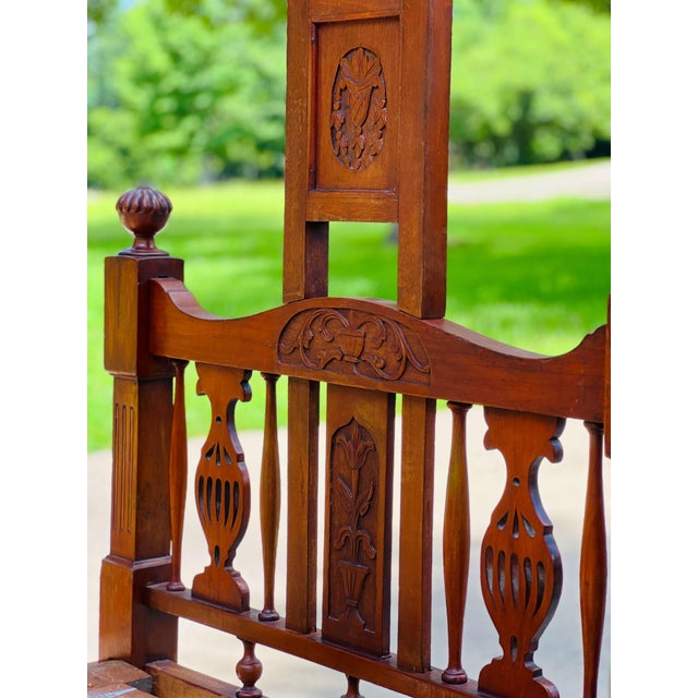 Pair Antique “ Raj” Canopy/Four Poster Indian Bed Frames | Chairish