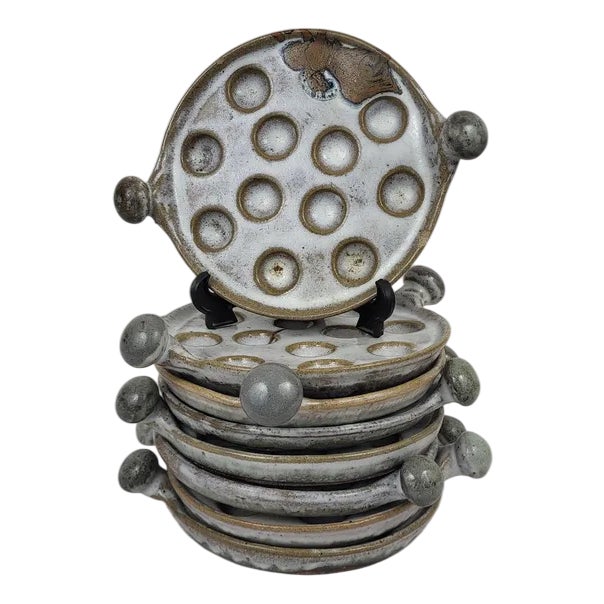 Stoneware Snail Plates / Dishes, 1980s, Set of 8 | Chairish