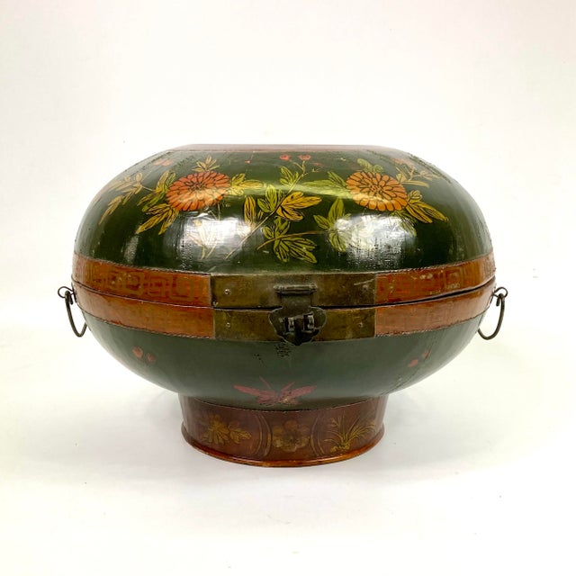 19th Century Chinese Painted Cake Box | Chairish