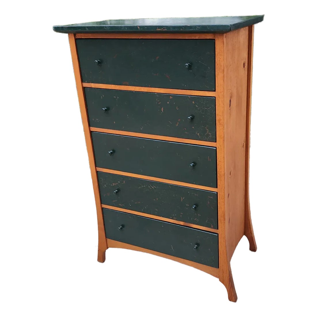 Ron Fisher Two Tone Chest of Drawers | Chairish
