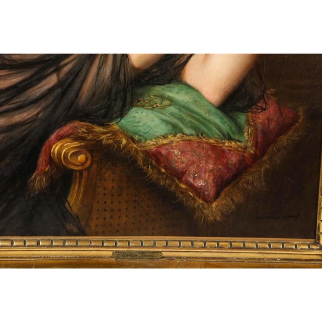 Late 19th Century Francois Martin Kavel French Portrait of an Elegant ...