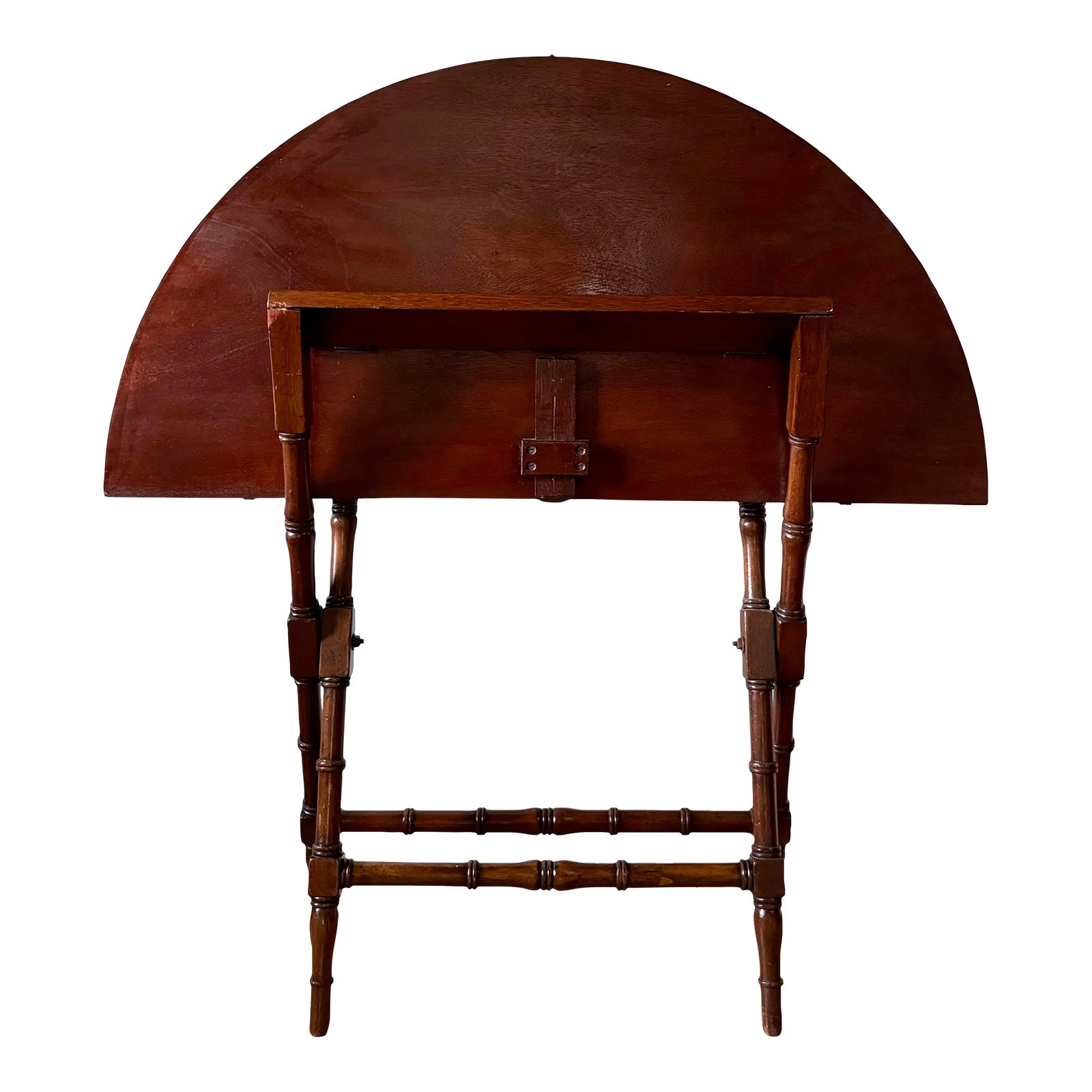1920s Antique Mahogany Folding Chart Table | Chairish