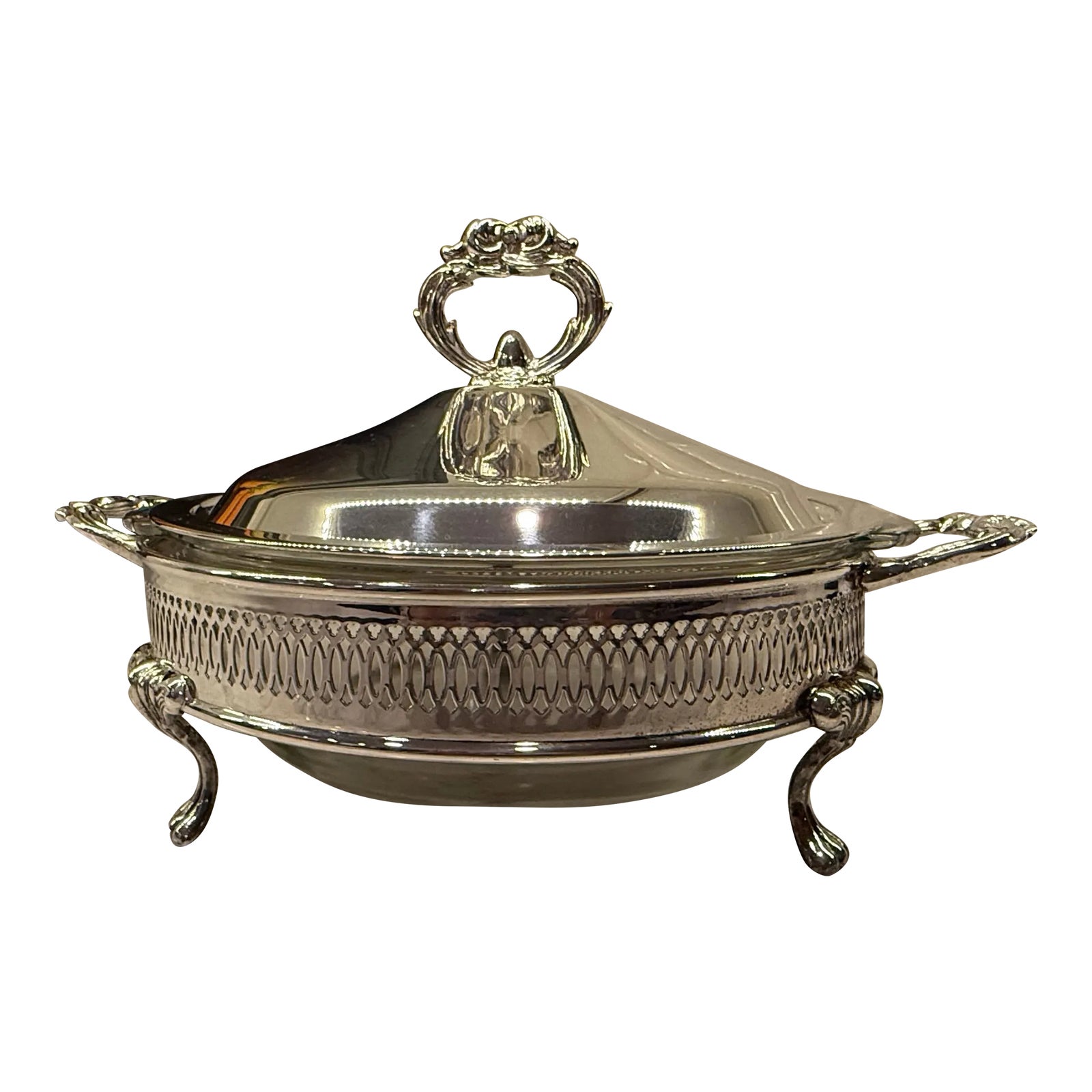 Vintage Raimond Silverplate Serving Dish | Chairish