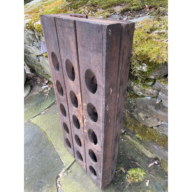 Riddling Rack Champagne and Wine Rack Vintage | Chairish
