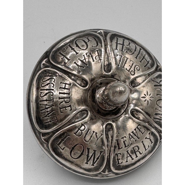 Vintage 1940s Sterling Silver Executive Decision Maker | Chairish