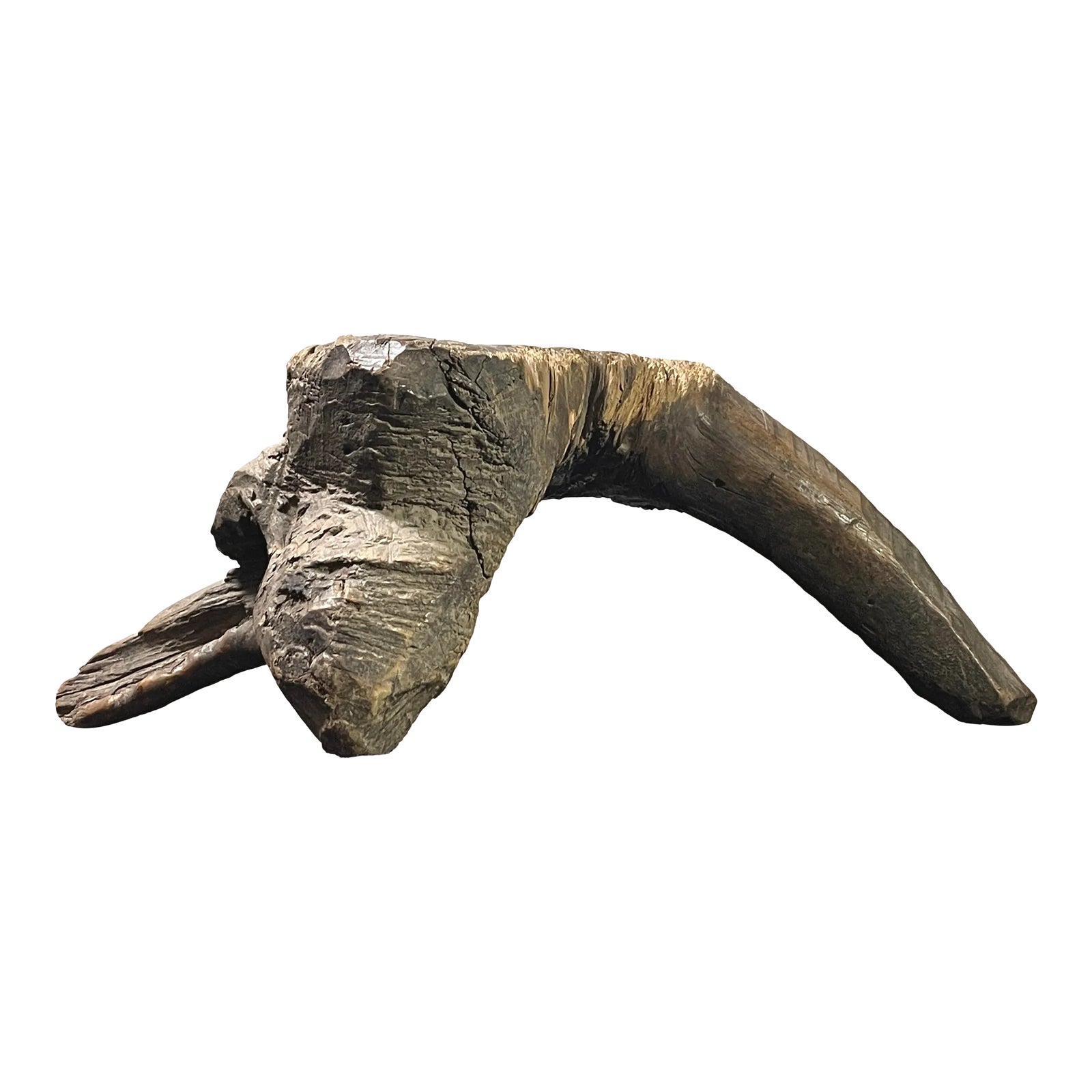 Antique 18th Century Chinese Primitive Root Stool | Chairish