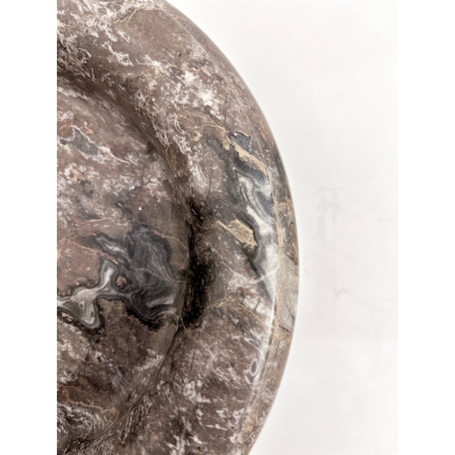 1930s Neoclassical Italian Carved Red Levanto Marble Tazza Bowl With ...