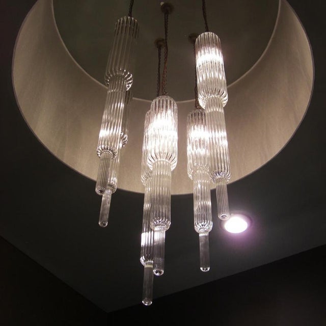 Tiered Light Pendant Standard Clear Glass Colour | Chairish