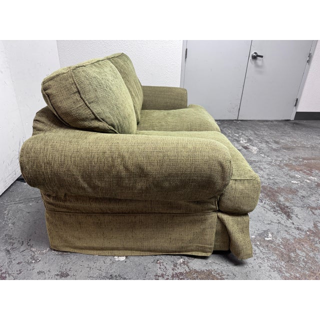 Home Wear Traditional Rolled Arm Loveseat | Chairish