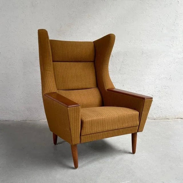 1950s Mid Century Modern Wingback Lounge Chair | Chairish