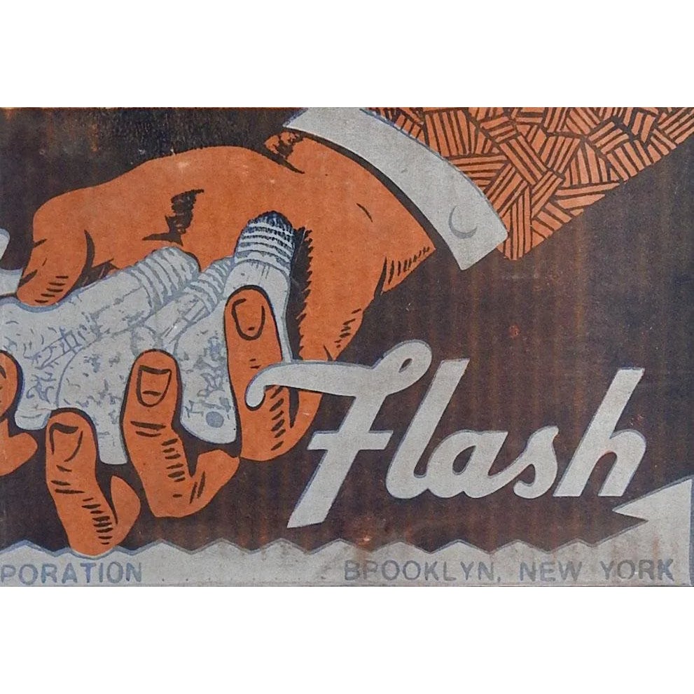 1930s Distressed Flash Bulb Advertising | Chairish