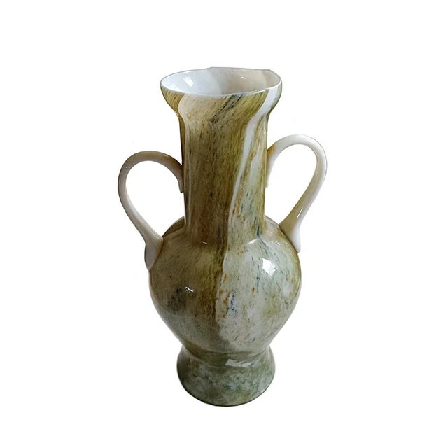 Large Italian Cased Glass Vase 1960s Chairish