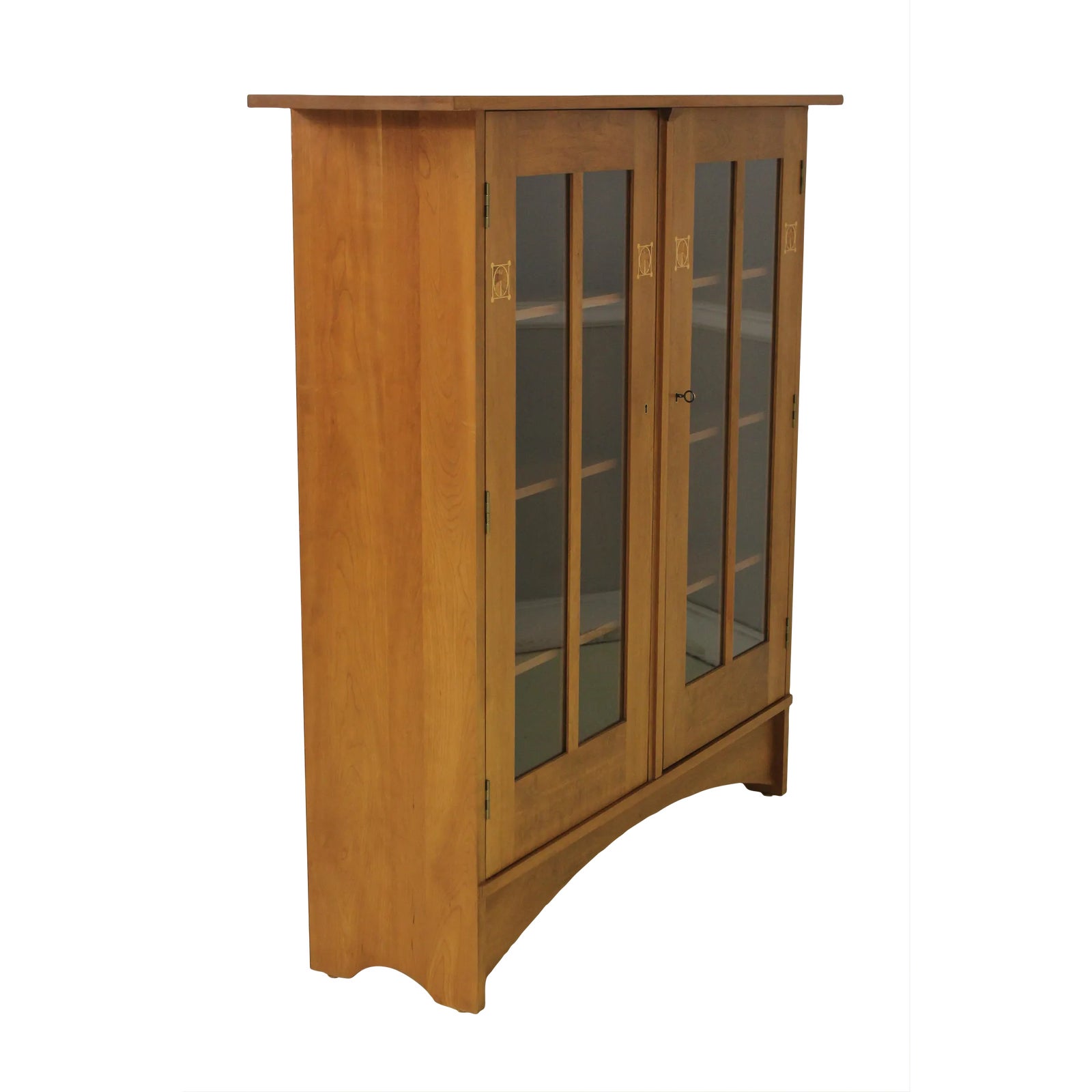 Stickley Mission Style Harvey Ellis 2 Door Cherry Bookcase | Chairish